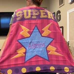 Kids Personalized Cape Girls Cape Boys Cape Kids Playtime Cape ...