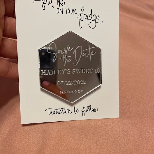 A2 Save the Date Magnet Backing Cards - Put Me on Your Fridge Card ...
