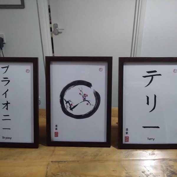 GOOD LUCK Japanese Calligraphy Symbol Print - Gift Decor Wall Art ...