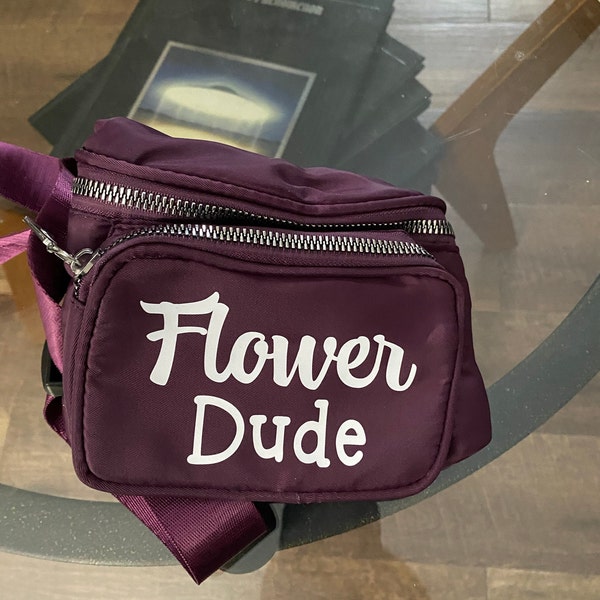 Flower Man Fanny Pack, Flower Dude Custom Fanny Packs, Flower Guy Waist ...