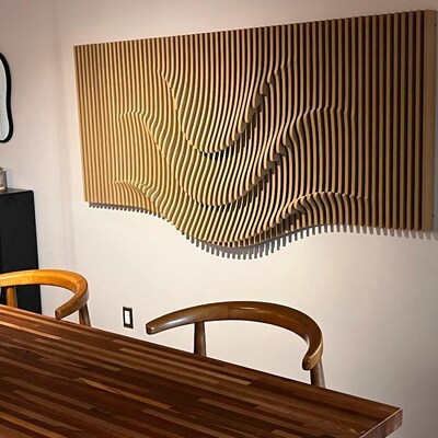 Parametric Face, White Human Face, New Design, 3D Wood Wall Decor Art ...