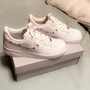 Sunflower Af1's With Painted Toe Box af1's Design - Etsy