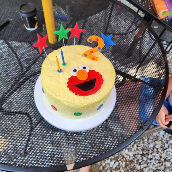 Elmo Cake Topper Elmo Birthday Cake Edible Fondant - Etsy