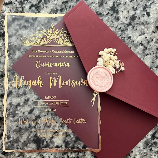 Princess Quinceañera Invitation, Sweet 16, 15 Años Invitations With ...