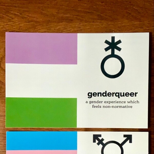 Gender Identity Postcard Set - Etsy