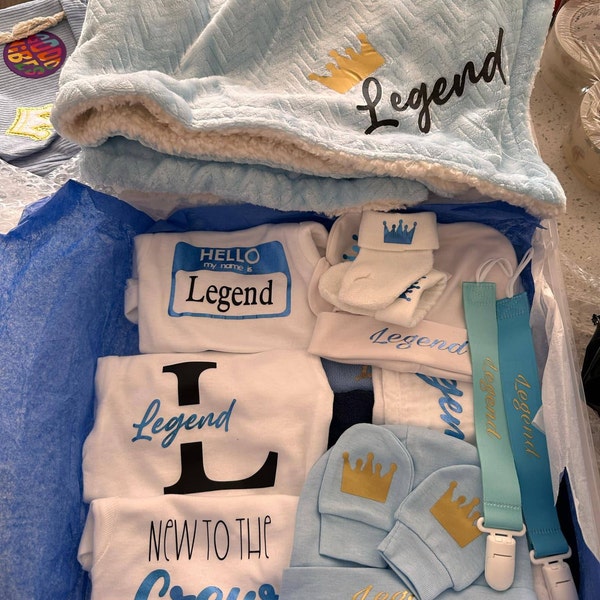 Personalized Custom Teddy Bear Theme Baby Box - Etsy