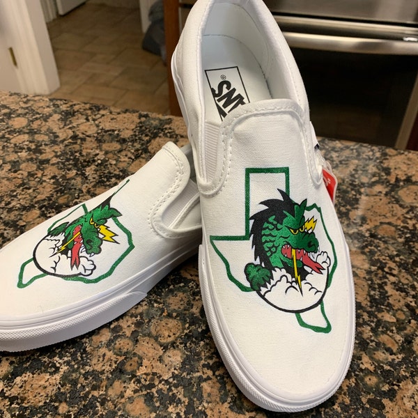 Maleficent Custom Vans Shoes Made to Order Sneakers Handpainted ...