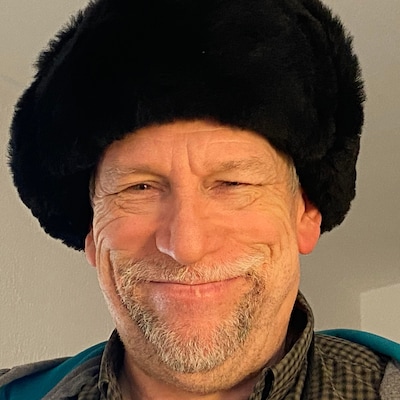 Handmade Black Leather Winter Beanie Hat Unisex Shearling Sheepskin Fur ...