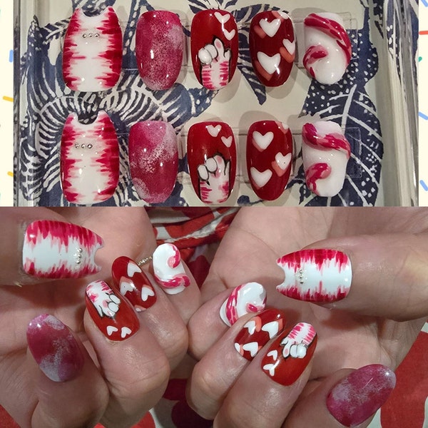 Fourth Wing Original Press on Nails, Dragon Press on Nails - Etsy