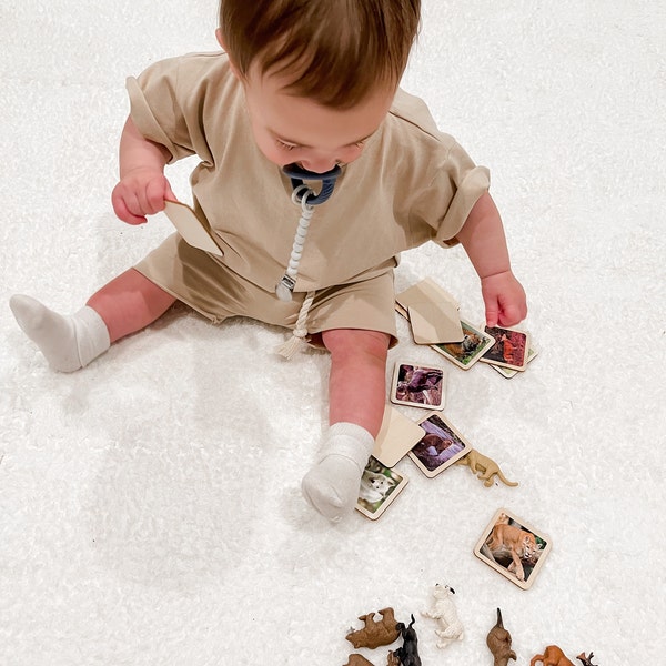 Montessori and Waldorf Learning Sea Life Animals Sustainable Match Toys ...