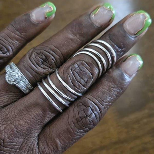 Silver Arthritis Ring, Sterling Silver Arthritis Ring, Adjustable ...