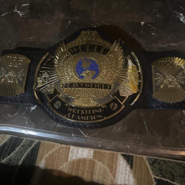 NWA Big Gold Heavyweight Championship Wrestling Belt Dual Plated Wwe Replica Wwf Iwgp Nwo Wbc ...