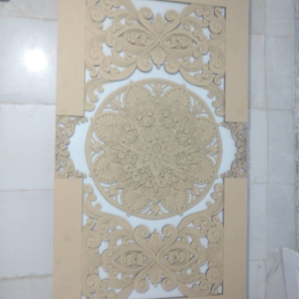 Laser Cut Multilayer Mandala Panel SVG Template - 3D Layered Vector ...