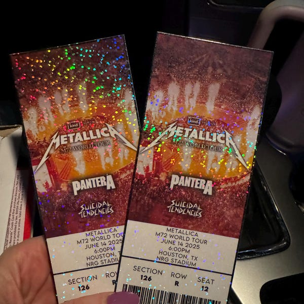 Physical Ticket Custom Personalized Laminated Concert Event Ticket ...