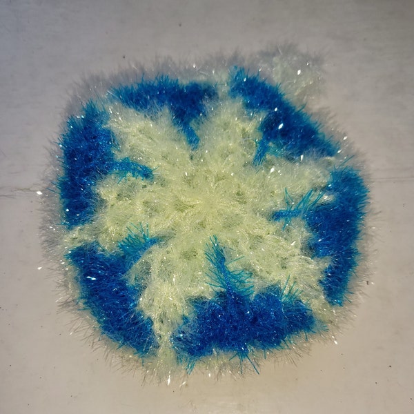 Christmas Wreath Scrubbies Handmade Crocheted Sponge Korean Scrubbies ...