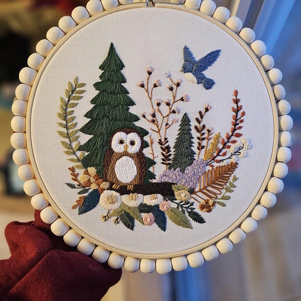 Iced Matcha Latte Embroidery Pattern Green Tea Hand Embroidery Design ...