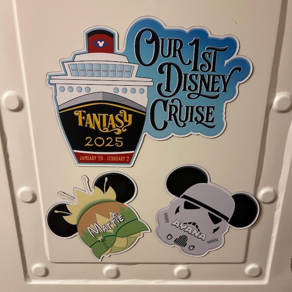 Our 1st Disney Cruise Ship Family Magnet - Personalized 1st Cruise ...