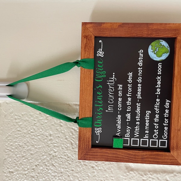 Office Message Board Sign,unavailable Sign,not Here Door Sign,i'm ...