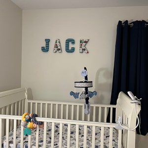 Kid's Room Decor Fabric Letters PRICE PER LETTER Baby Shower Gift, New ...