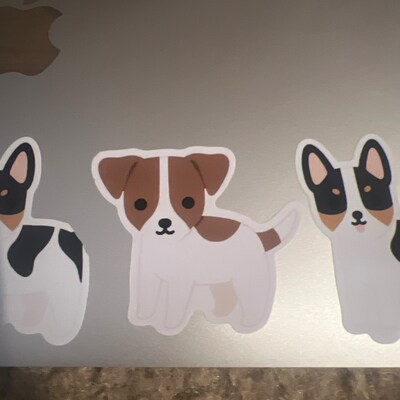 Red Jack Russell Terrier Dog Breed Waterproof Vinyl Sticker Kawaii ...