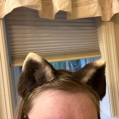 Handmade Fox Ears Tail Set Furry Faux Fur Animal Ears Hairband, Cute ...