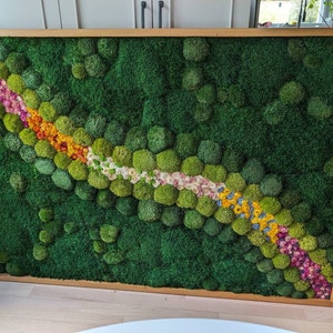 Summer Edition. LED Art. Moss Art Led Modern Wall Art. Real Moss. Moss ...