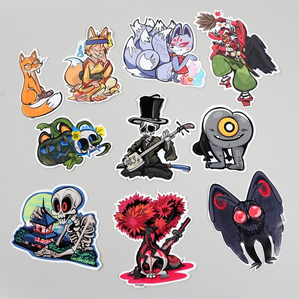 Aku-sera-sera Urban Legend Yokai Sticker - Etsy