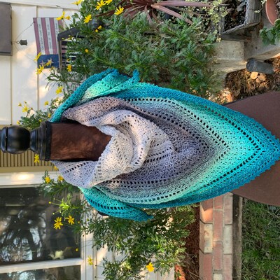 CROCHET PATTERN Rose Sienna Triangle Shawl Written Pattern Instant PDF ...