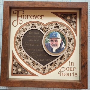 CUSTOMIZABLE 3D MEMORIAL Shadow Box Svg for Cricut for - Etsy Australia