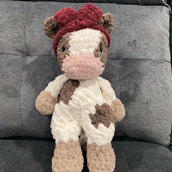 Klover Crochet Pattern, Crochet Cow, Cow Crochet Pattern, Low Sew ...