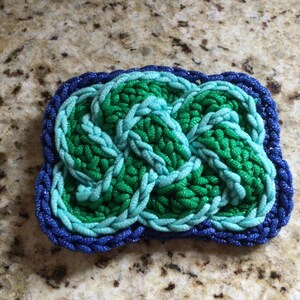 Celtic Garland, Christmas Garland, Crochet Garland, Crochet Christmas ...