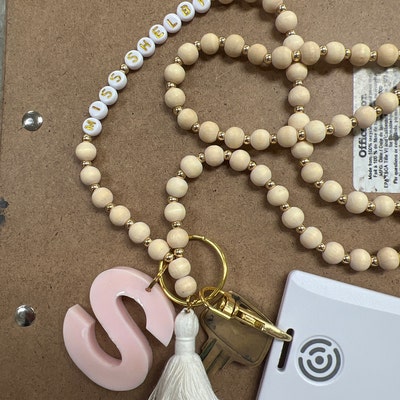 Iridescent Stars Beaded Teacher Lanyard - Etsy