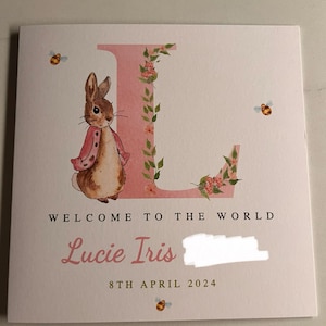 Daughter 1st Birthday Card, Personalised Girl First Birthday Card ...