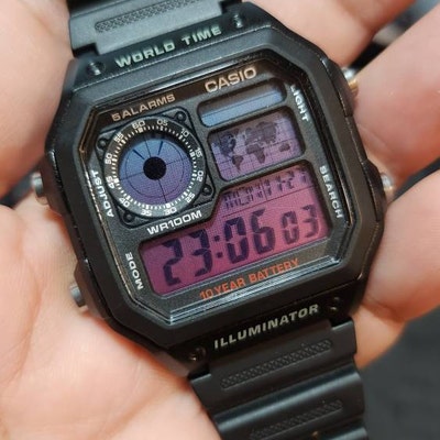 Casio AE-1200 Gradient Filter Screen - Etsy