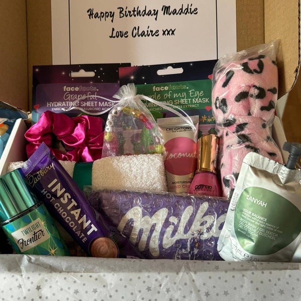 Teenage Girl Spa Pamper Box, Girls Birthday Gift, Sleepover Box ...
