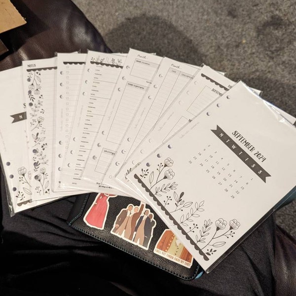 Yearly Overview A5 Planner Insert Special Dates Summary Planner Refill ...