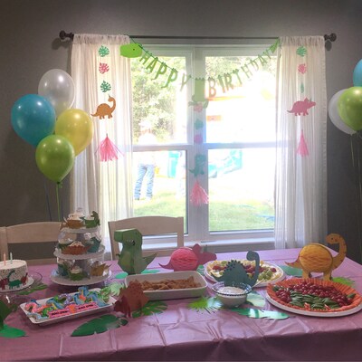 Dinosaur Birthday Banner Dinosaur Decor Dinosaur Birthday - Etsy