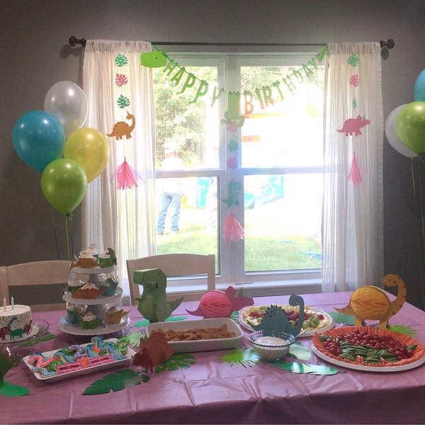 Dinosaur Birthday Banner- Dinosaur Decor, Dinosaur Birthday, Party ...