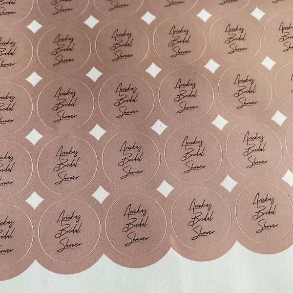 Printed Hershey Kiss® Stickers - Personalized Wedding Favors, Bridal ...