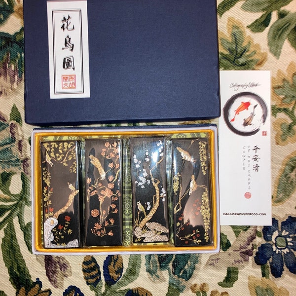 Chinese Ink Stick / Oriental Art Ink Stone / Chinese Calligraphy Four ...