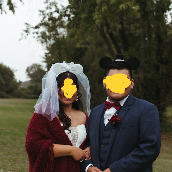 Bride & Groom Ears, Bride Ears, Bride Minnie Mouse Ears , White Bride ...