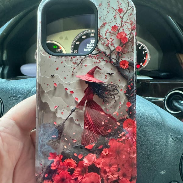 Blossoming Sakura Wave Magsafe iPhone Case - Premium Wireless Charge ...