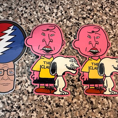 Peanuts and Butthead Die-cut Vinyl Punk Cartoon Mashup Sticker 3x4 ...