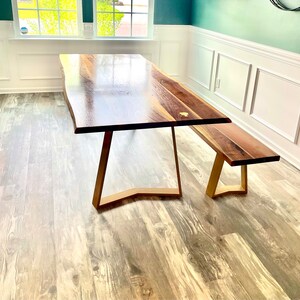 Golden Table Legs Steel Table Legs set of 2 Dining Table - Etsy