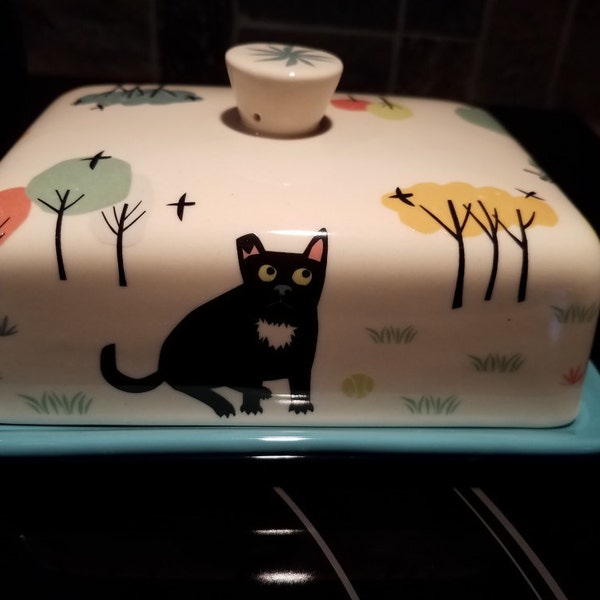 Handmade Ceramic Dog Butter Dish, Designed in the UK by Hannah Turner ...