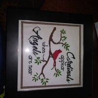 Counted Cross Stitch PDF Pattern | Cardinals Appear When Angels Are ...