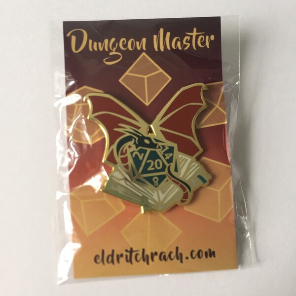 D20 Hard Enamel Pins : Dungeon Master - Etsy