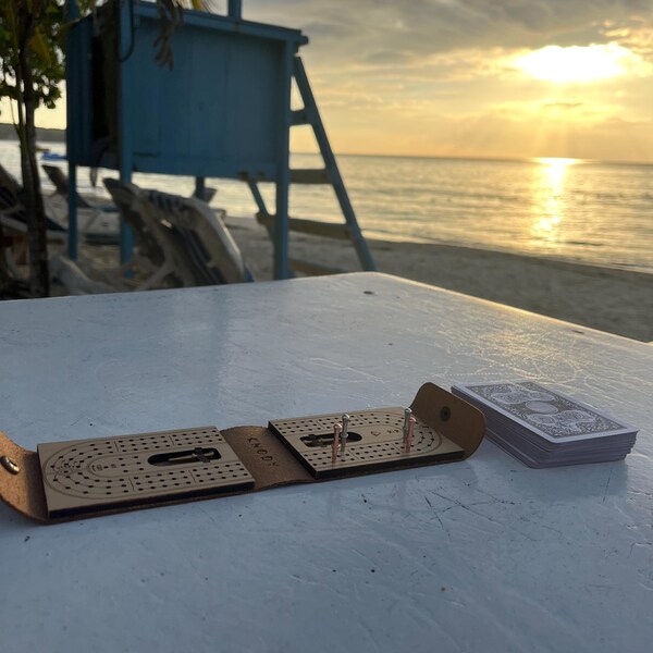 KNODY Original Ultimate Leather | Wrap Around | Travel Cribbage Board ...