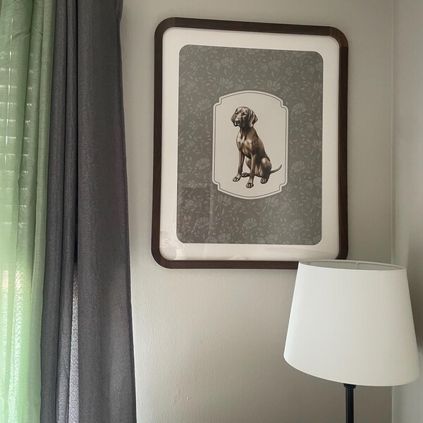 Vintage Style Dog Print Nursery Decor Golden Retriever Vintage Style ...