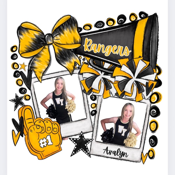 Blue - Football Cheer - Football Digital PNG - Sports Digital Design ...